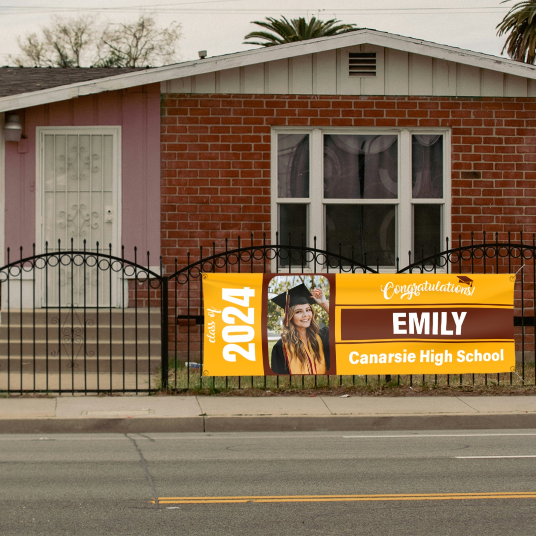 Personalized Graduation Banner With Photo, Graduation Banner W/ Name ...