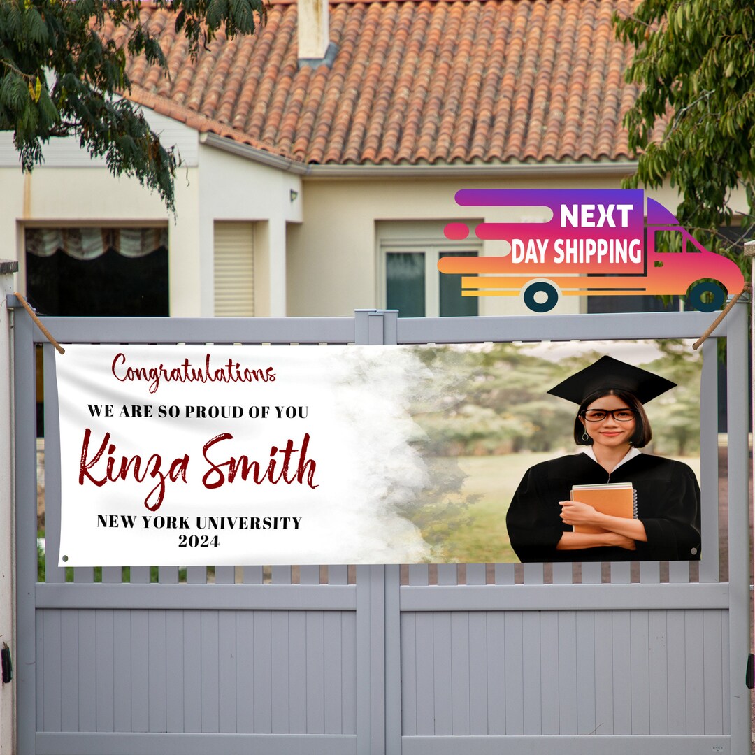 Graduation Banner, Custom Graduation Banner, Personalized Banner ...