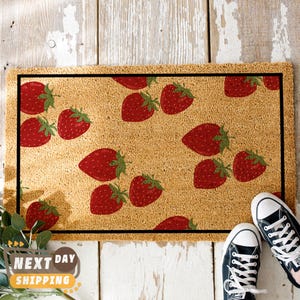 Strawberry Doormat, Strawberry Decor, Gift for Home, New Home Gift ...