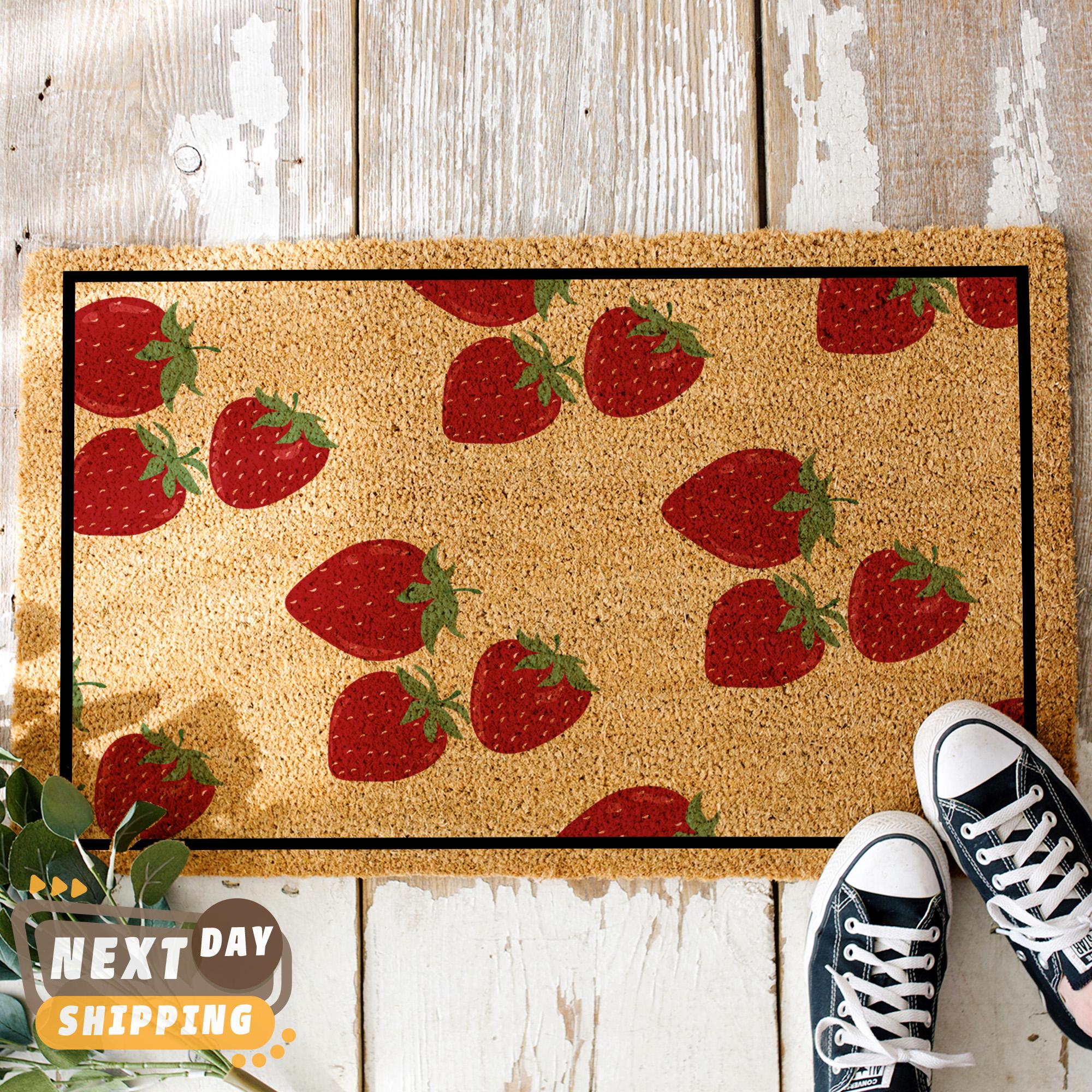 Strawberry Doormat, Strawberry Decor, Gift for Home, New Home Gift ...