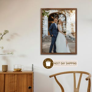 Custom Photo Frame Wall Art, Wall Decor, Living Room Decor, Wedding ...