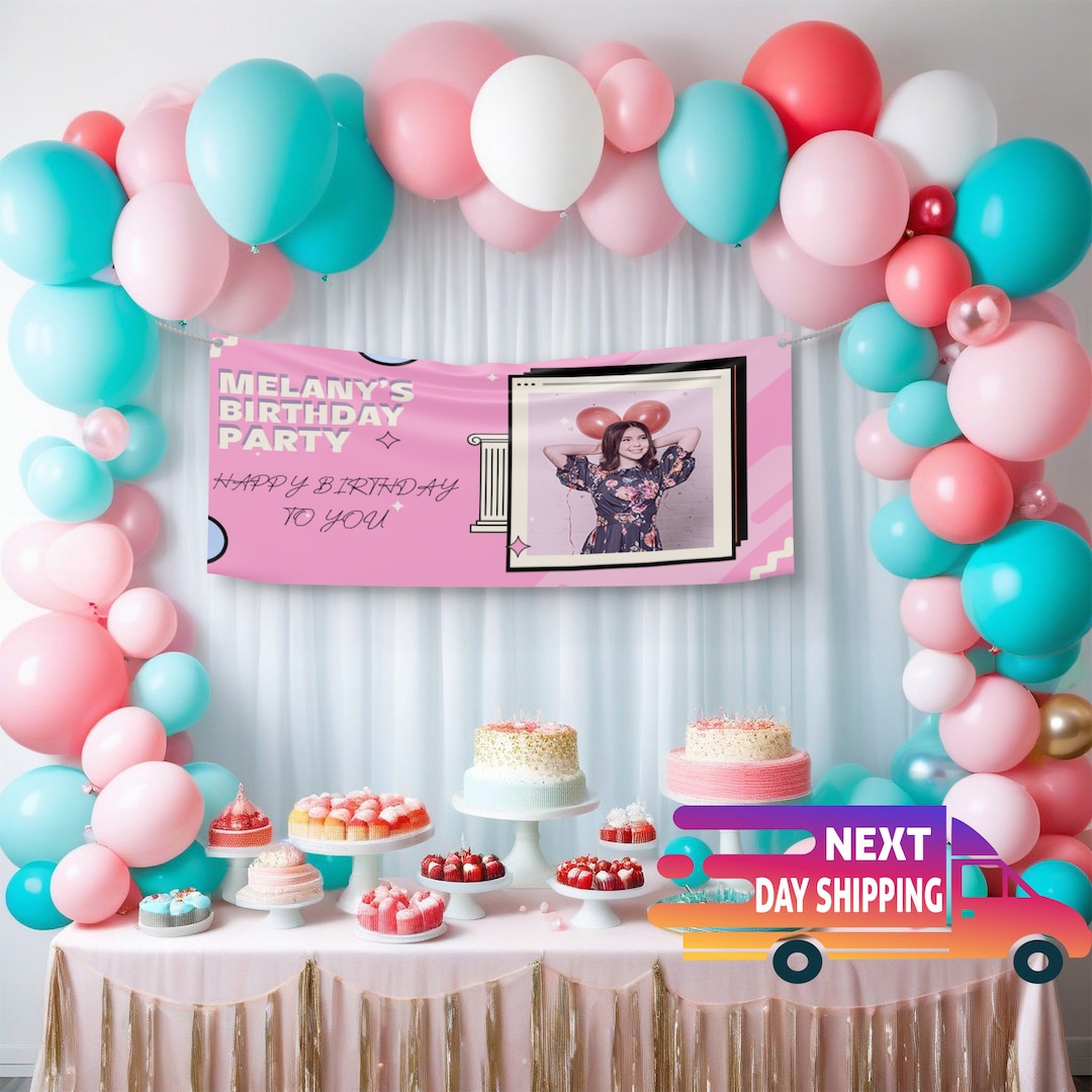 Custom Birthday Banner, Personalized Birthday Vinyl Banners, Outdoor ...