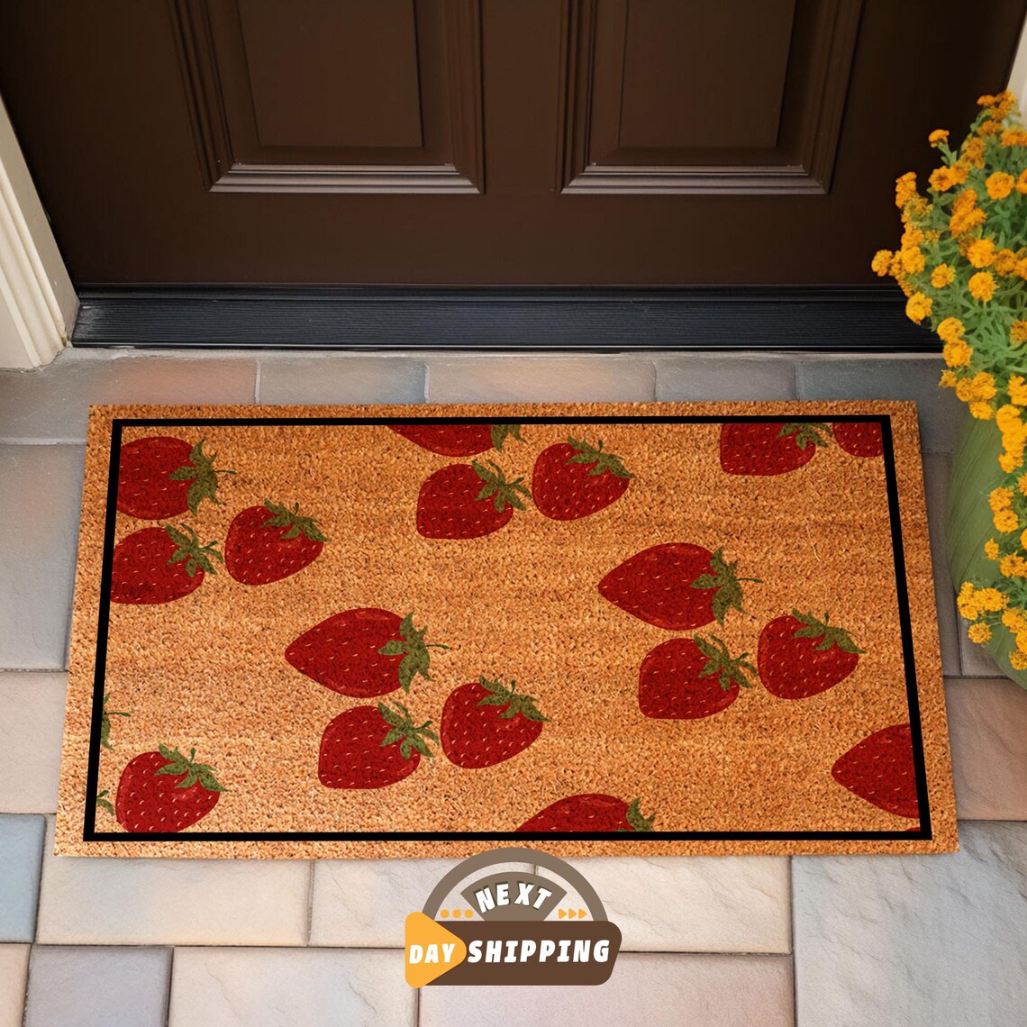 Strawberry Doormat, Strawberry Decor, Gift for Home, New Home Gift ...