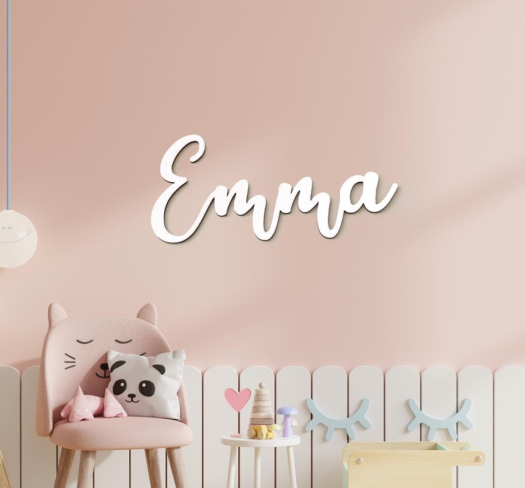 Wooden Name Sign, Baby Name Wall Sign, Nursery Wall Sign, Custom Baby ...