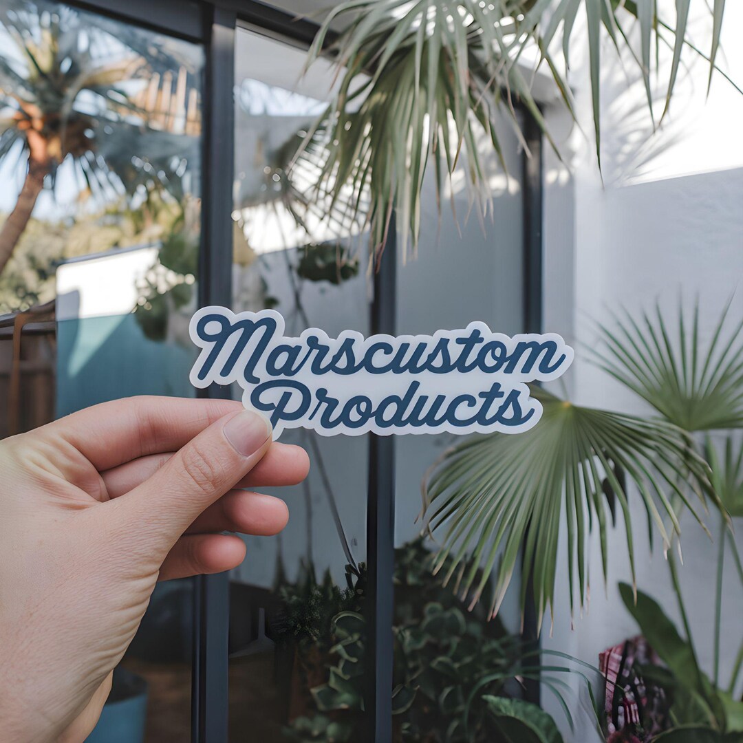 Custom Text Sticker, Custom Sticker, Vinyl Sticker, Waterproof Sticker ...