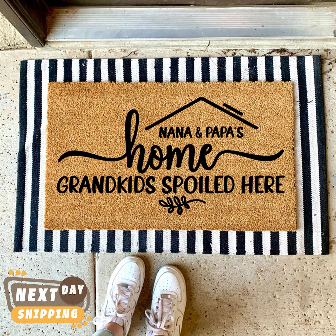 Grandparents Door Mat, Personalized Grandparents Gift, Unique Gift ...