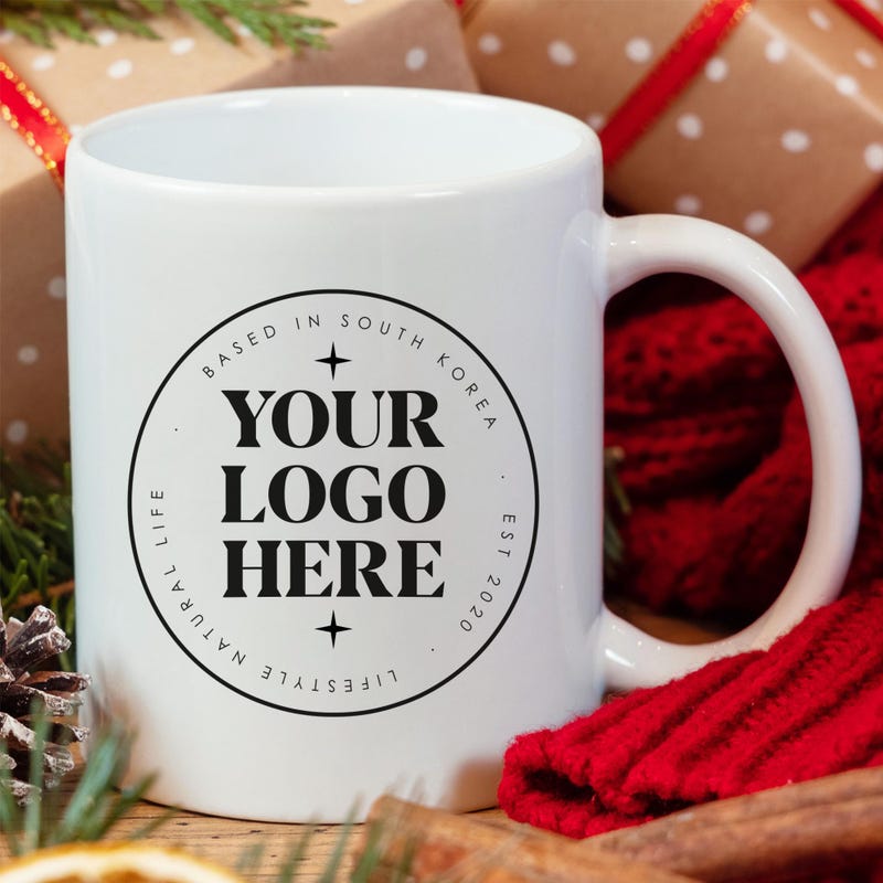 Custom Logo Coffee Mug - Etsy