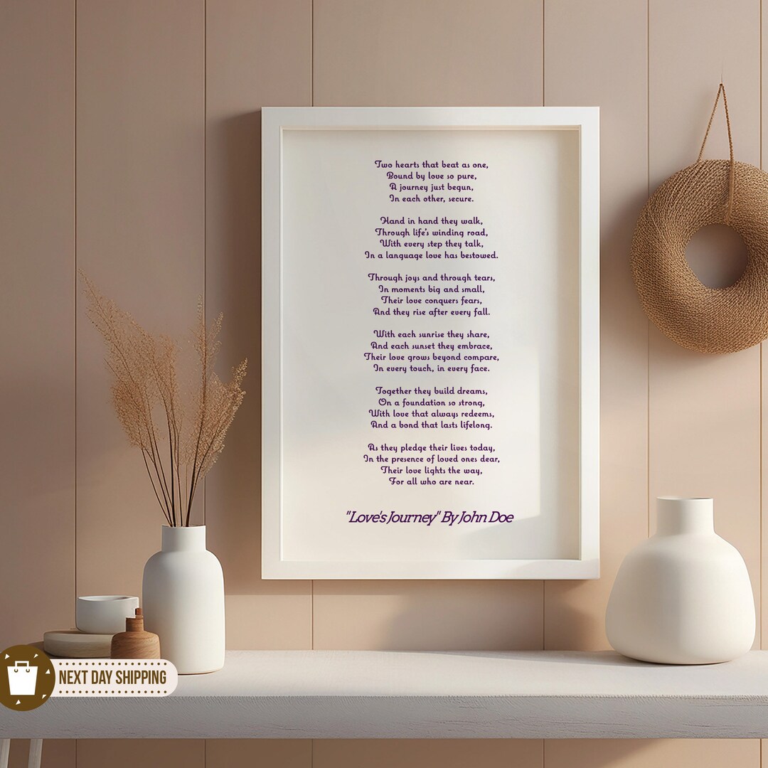Custom Text Print, Custom Speech Photo Frame, Personalized Eulogy ...