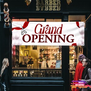 Grand Opening Banner, Opening Banner, Full Color Vinyl Banner, Vinyl ...