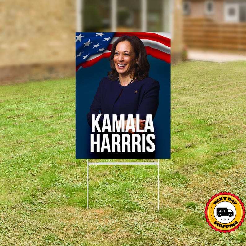 Kamala Harris Yard Sign, Kamala Harris, Harris 2024 Sign, Patriotic ...