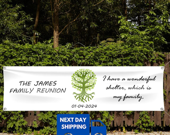 Custom Family Reunion Banner, Family Reunion Decor, Family Gathering ...