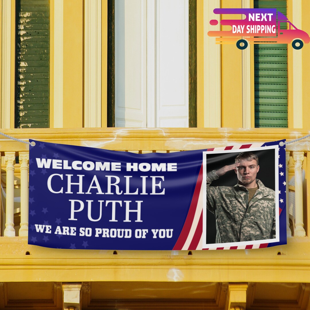 Welcome Home Banner, Personalized Decor, Personalized Banner ...