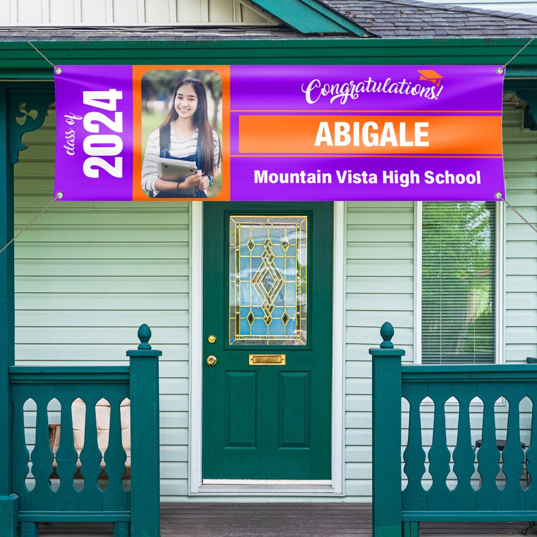 Graduation Banner, Class of 2024, Vinyl Banner, Graduation Gift ...