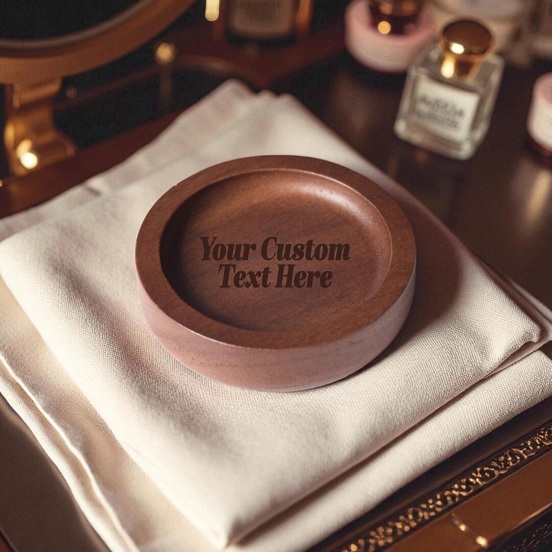 Custom Wood Ring Dish, Custom Text Ring Dish, Jewelry Tray, Ring Dish ...