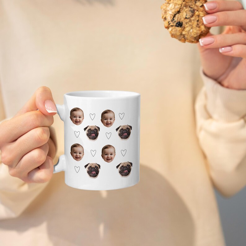 Custom Baby Face Mug, Custom Photo Mug, Personalized Gift, Picture Mug ...