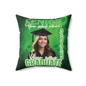 Personalized Graduation Pillow: Custom 2025 Senior Gift - Etsy