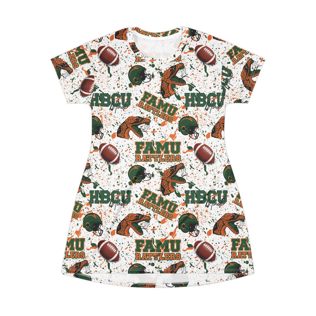 FAMU Rattlers T-shirt Dress, Comfortable Athletic Apparel, Game Day ...