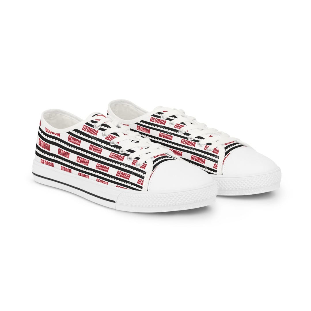 Georgia Bulldogs Converse Inspired Sneakers - Men's Shoes, College ...