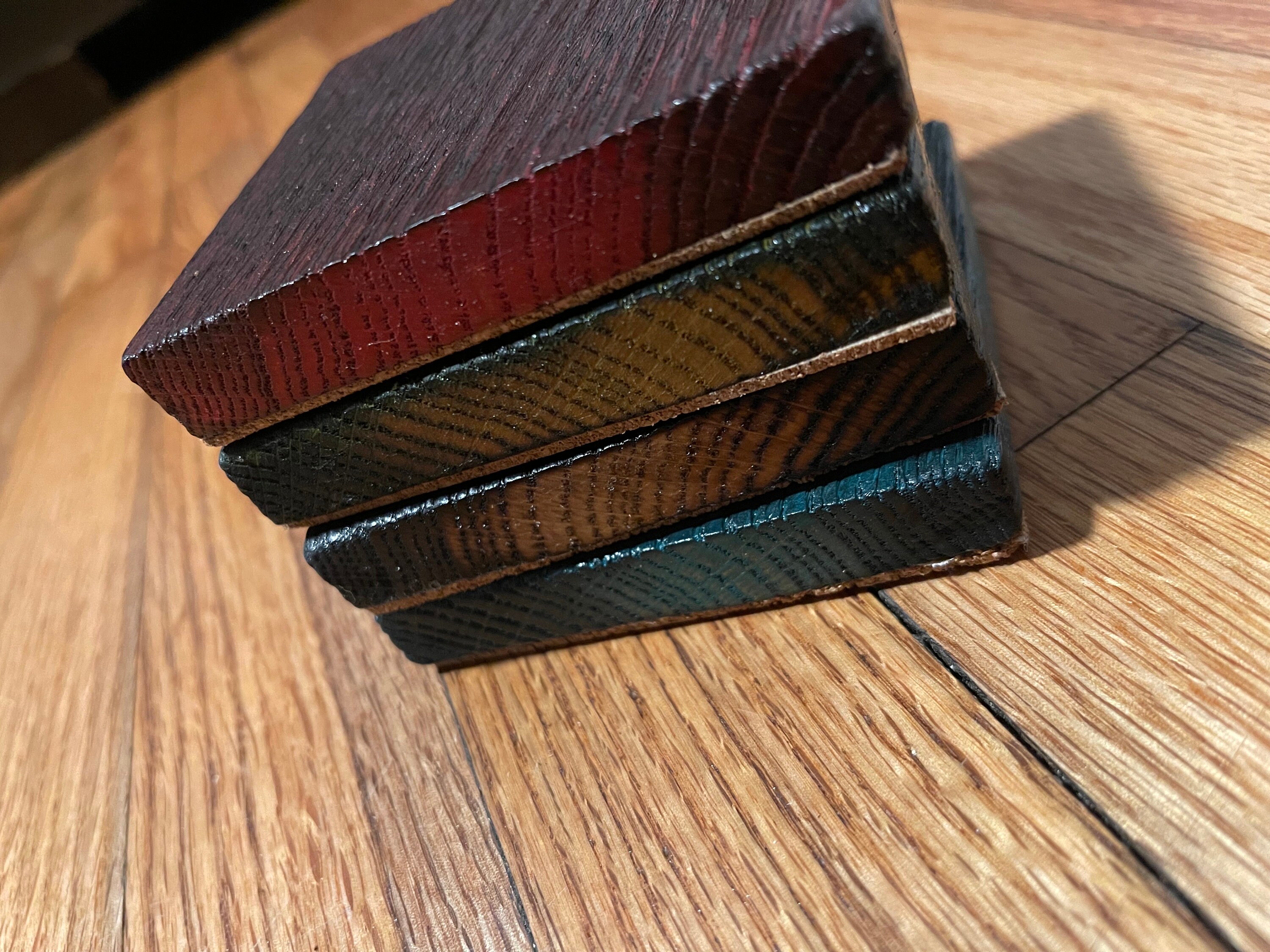 Handmade Shou Sugi Ban Colored Charred Reclaimed Wooden Coaster 4 Pc ...