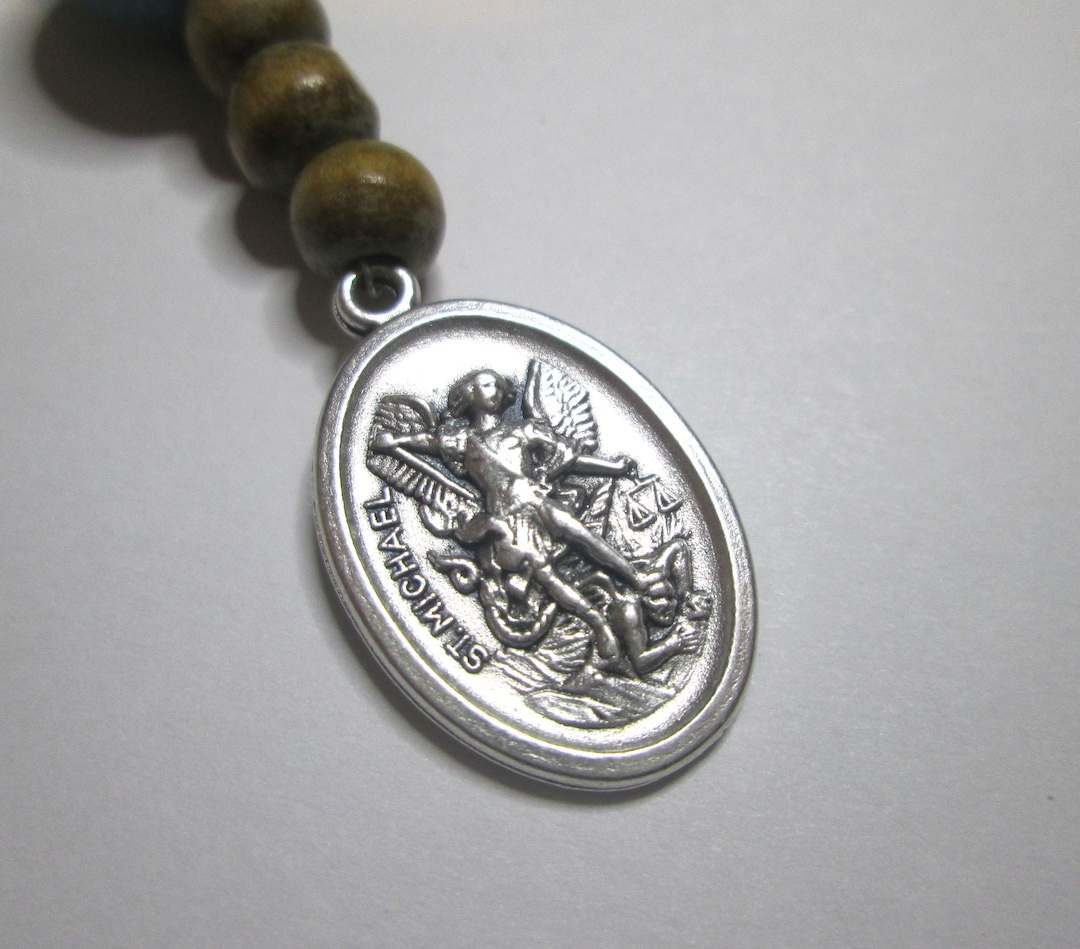 Key Chain St. Michael Religious Medal Charm Handmade Key Chain Gift for ...