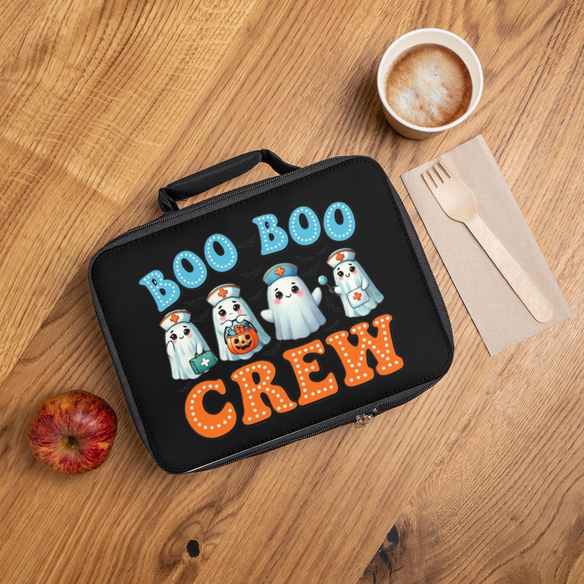Spooky Style: BOO BOO CREW Cute Ghost Pumpkin Halloween Lunch Bag - Etsy