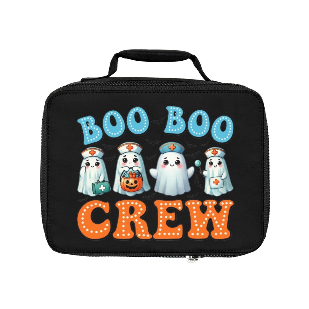 Spooky Style: BOO BOO CREW Cute Ghost Pumpkin Halloween Lunch Bag - Etsy
