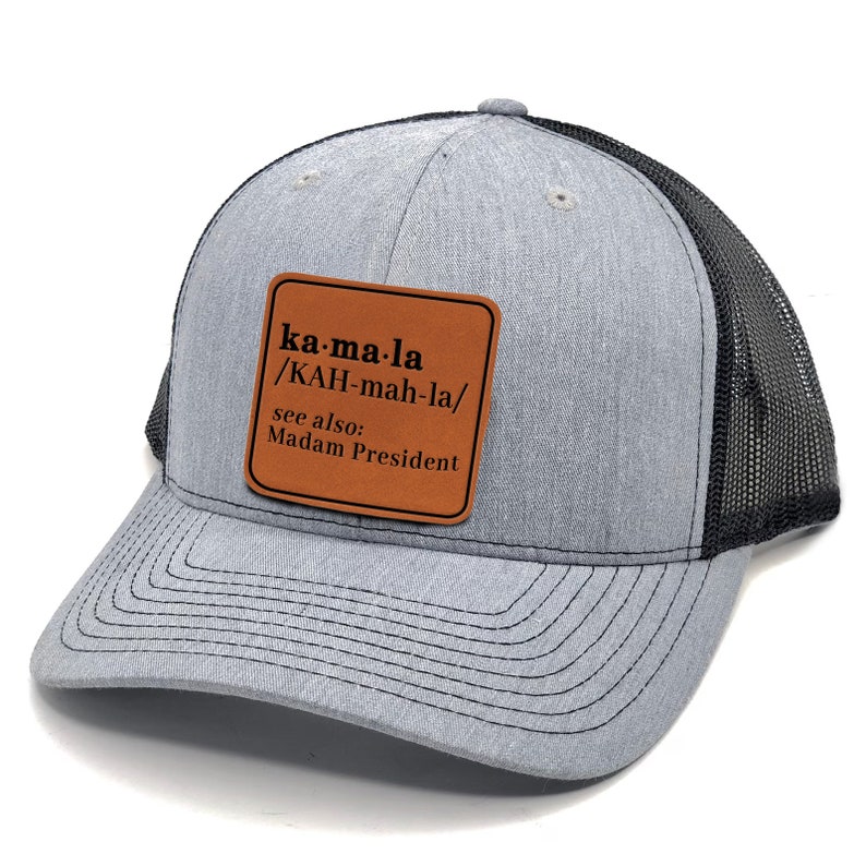 Kamala Harris Madam President Engraved Trucker Hat, Kamala Harris for ...