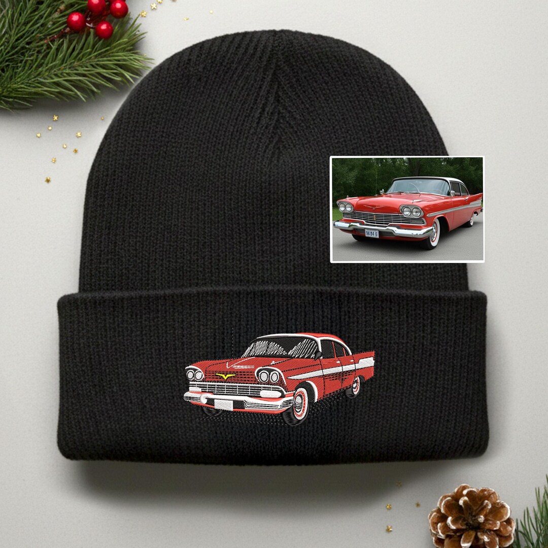 Embroidered Your Own Car Photo Beanie, Personalized Embroidery Car ...