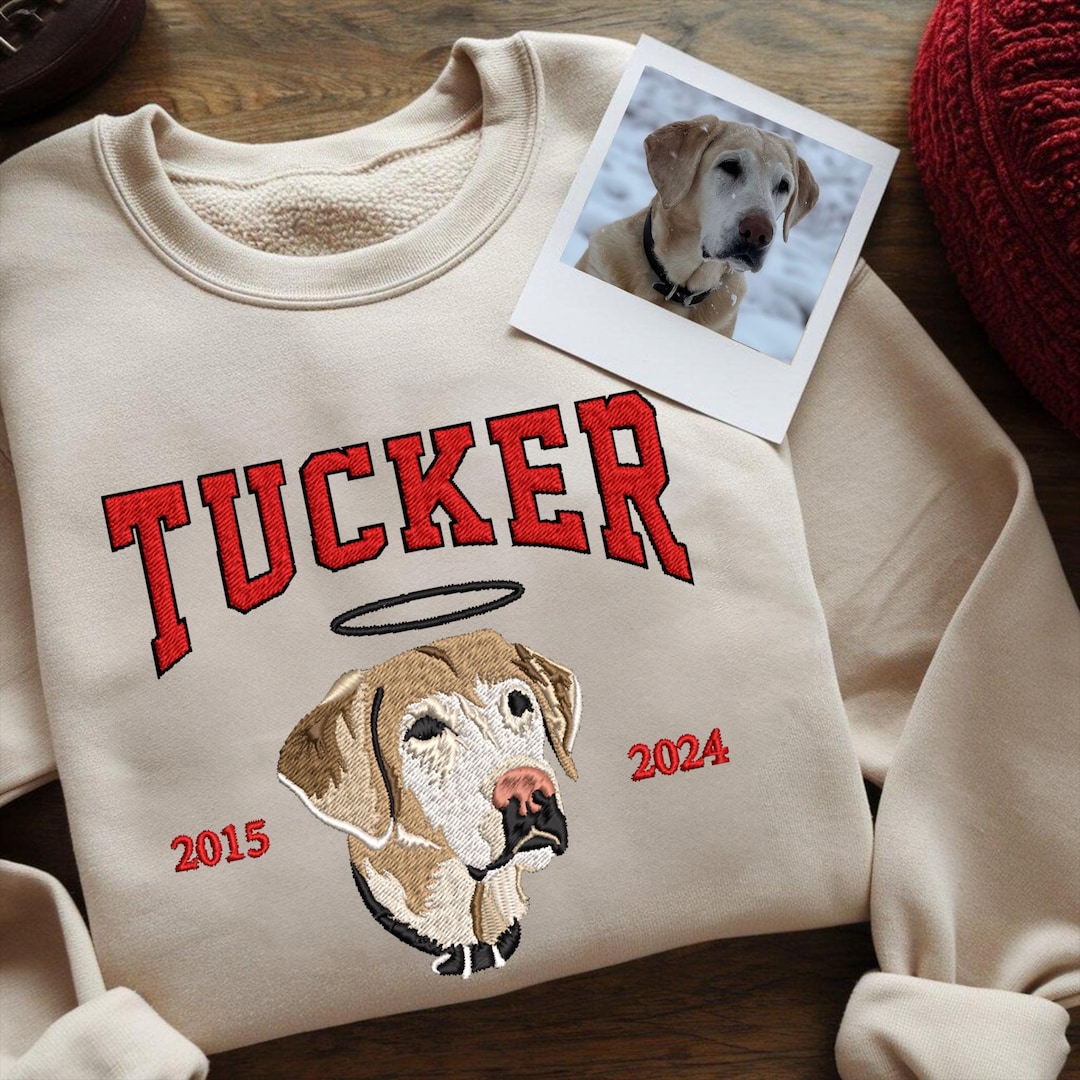 Custom Dog Sweatshirt, Custom Dog Hoodie Embroidered Dog Name ...