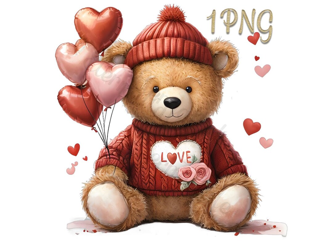 1 Valentine's Day Clipart Love Teddy Bear, Valentines Bear Clipart ...