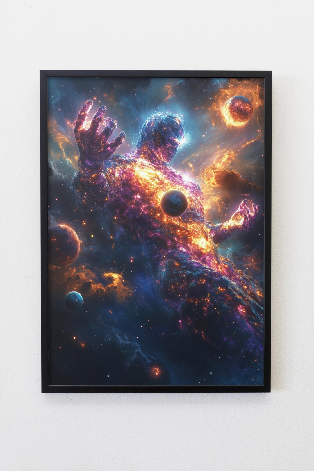Cosmic Titan Galactic Entity Starry Universe Art Celestial Digital ...