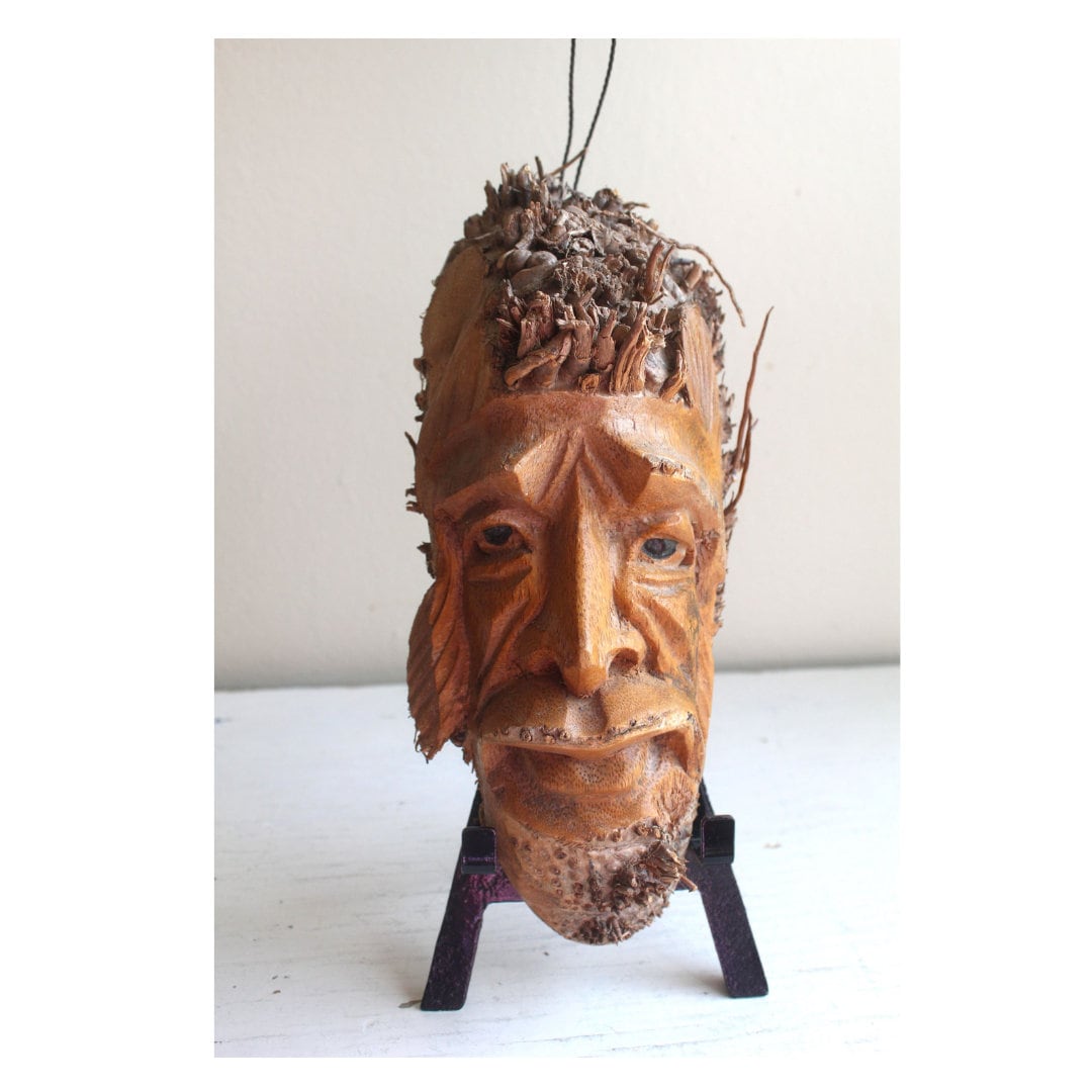 Folk Art Mojo : Raw Edge Hand Carved Wooden Root Conjure Man African ...