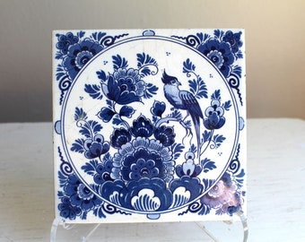 Delft Tile Bird - Etsy