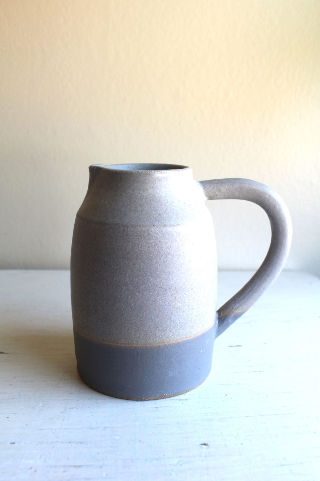 Beanpole Pottery the Uncommon Pitcher Elegant 6 in Tall Hand Made Wheel ...