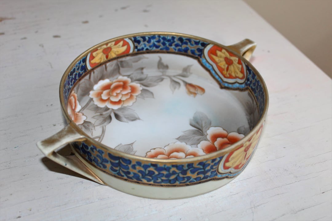 Vintage 1920s Exotica : Morimura Bros Nippon Japan Low Blossom Bowl ...
