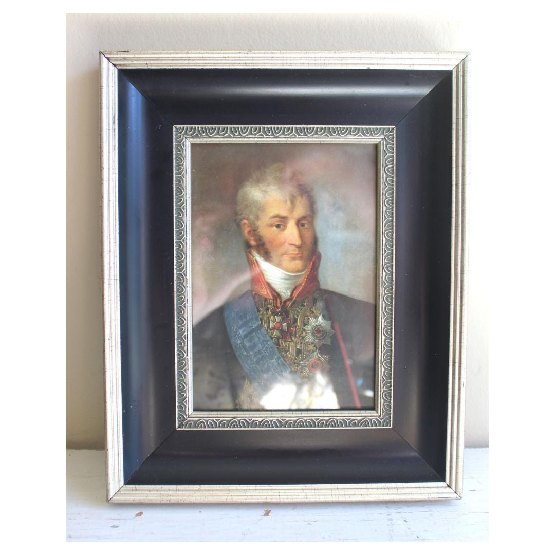 Instant Ancestors : Weston Picture Frame Silver Tone Wood Navy Blue ...
