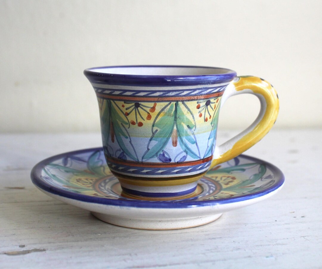 Espresso Time : Sberna Deruta Starbucks Faience Cup Saucer Set Made in ...