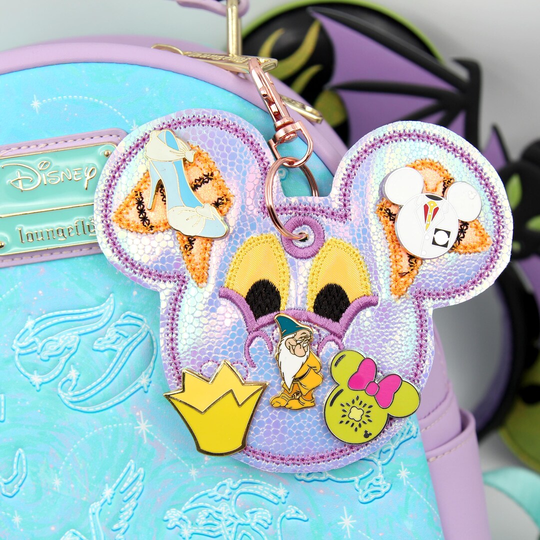 Iridescent Dragon Figment-inspired Pin Trading Keychain Handmade ...