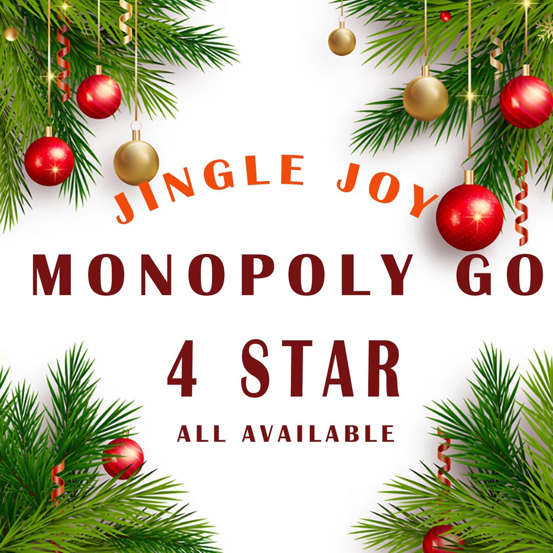 Mono Go JINGLE JOY Stickers Cards 4 Star 1 Pcs Fast Delivery - Etsy