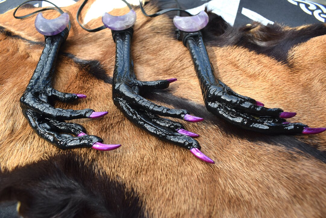 Museum Grade Handmade Chicken's Foot With Crystal Amethyst for ...