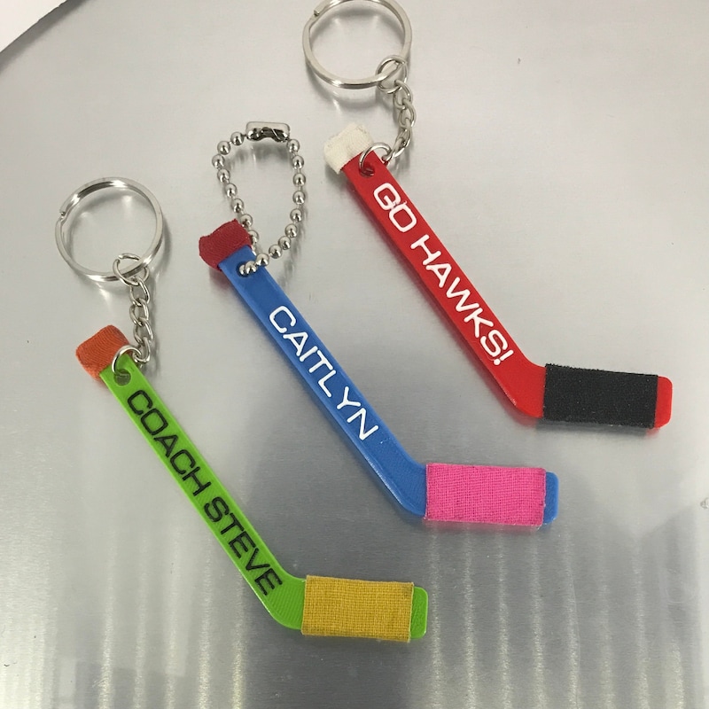 Hockey Keychain - Etsy