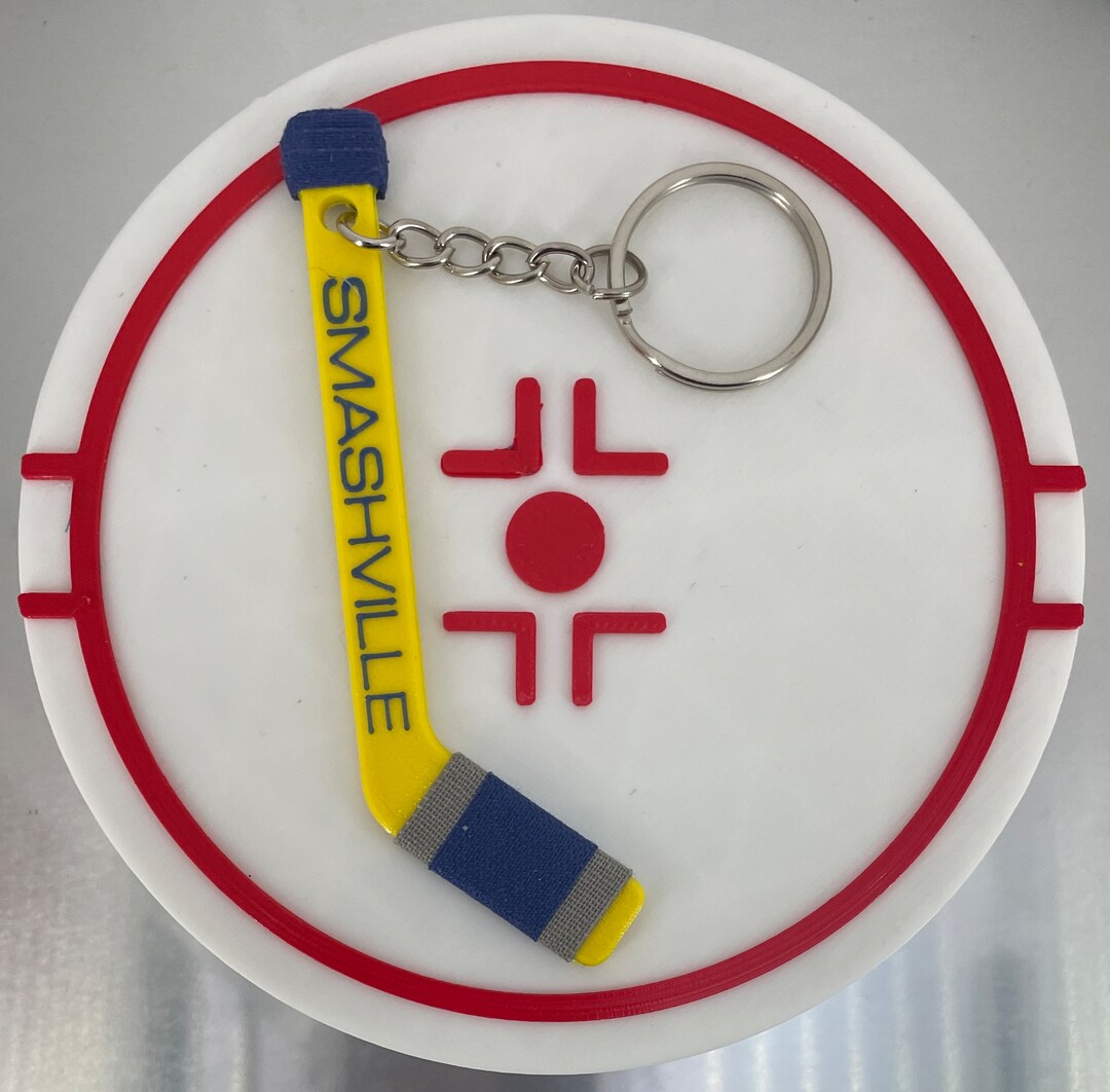 Personalized Predators Hockey Stick Keychain: Nashville Fan Gift - Etsy