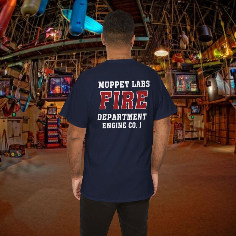 Muppet Vision 3D, Muppet Labs Fire Department Shirt - Etsy