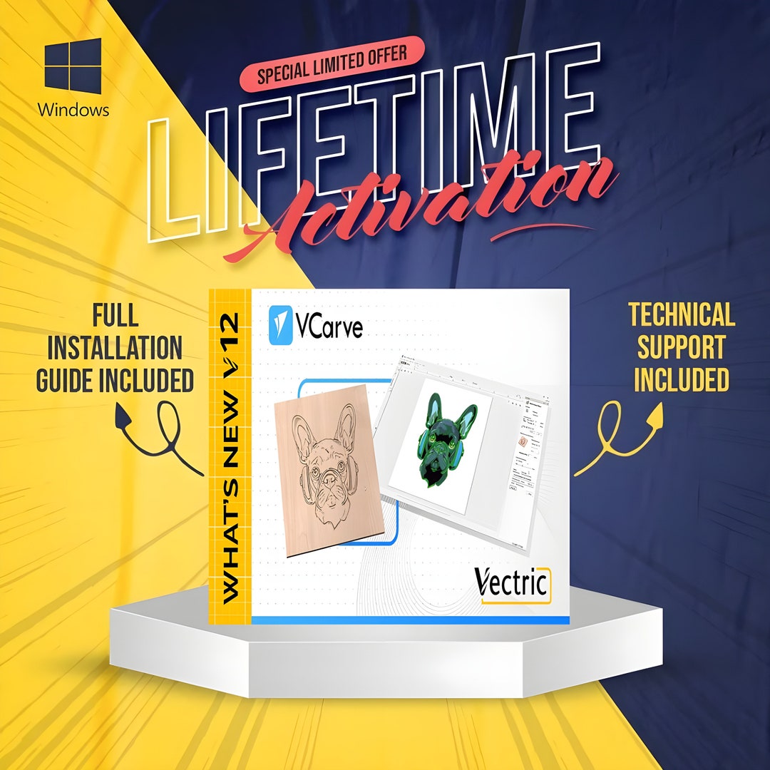 Vectric Vcarve Pro 12 Full Version License Key Vcarve Pro V12 CNC ...