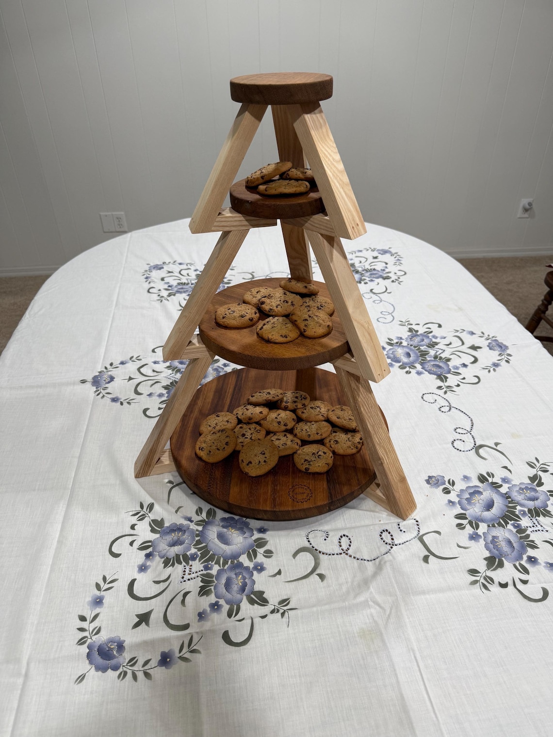 Three Tiered Christmas Tree Serving Stand - Etsy