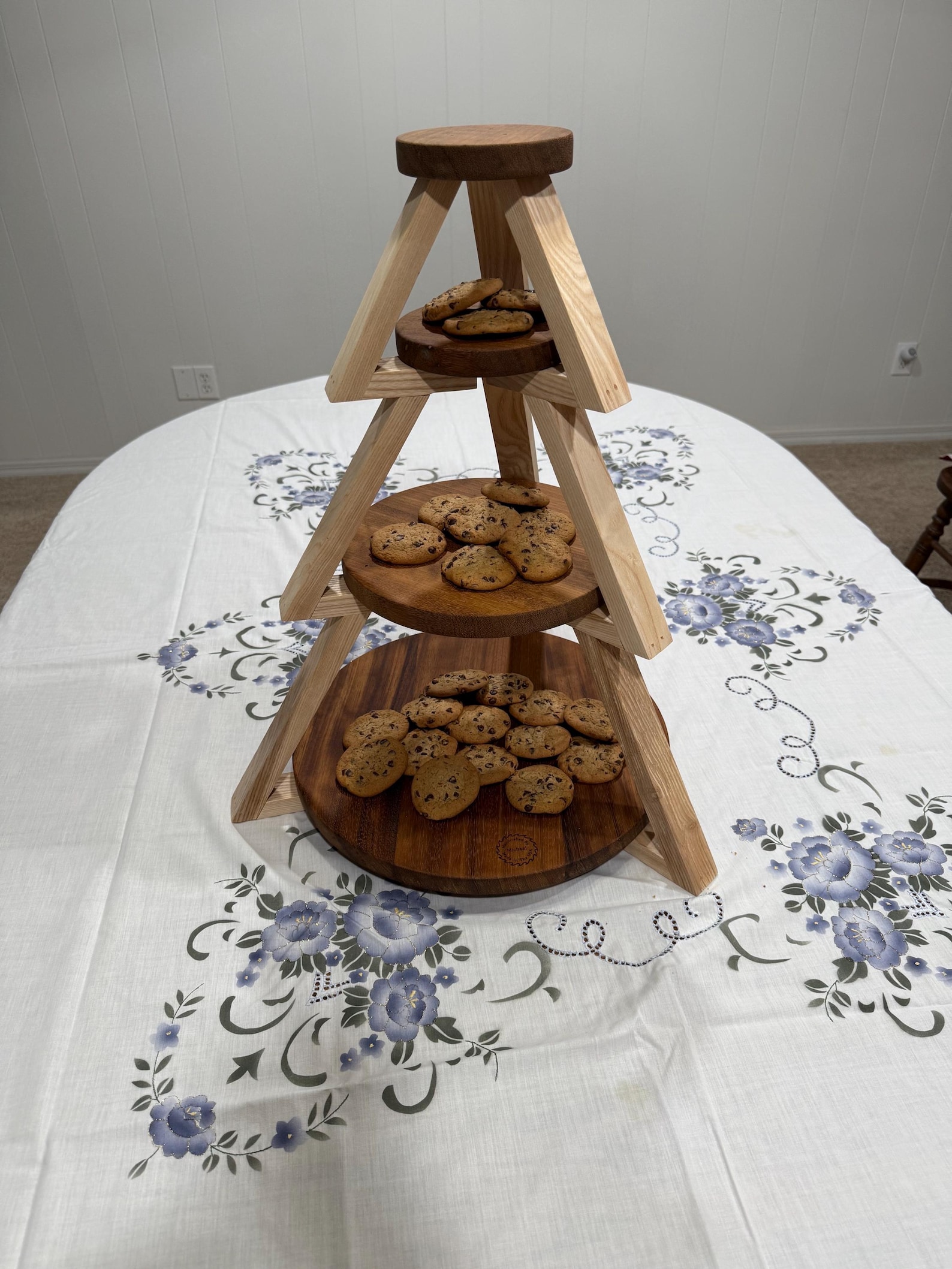 Three Tiered Christmas Tree Serving Stand - Etsy