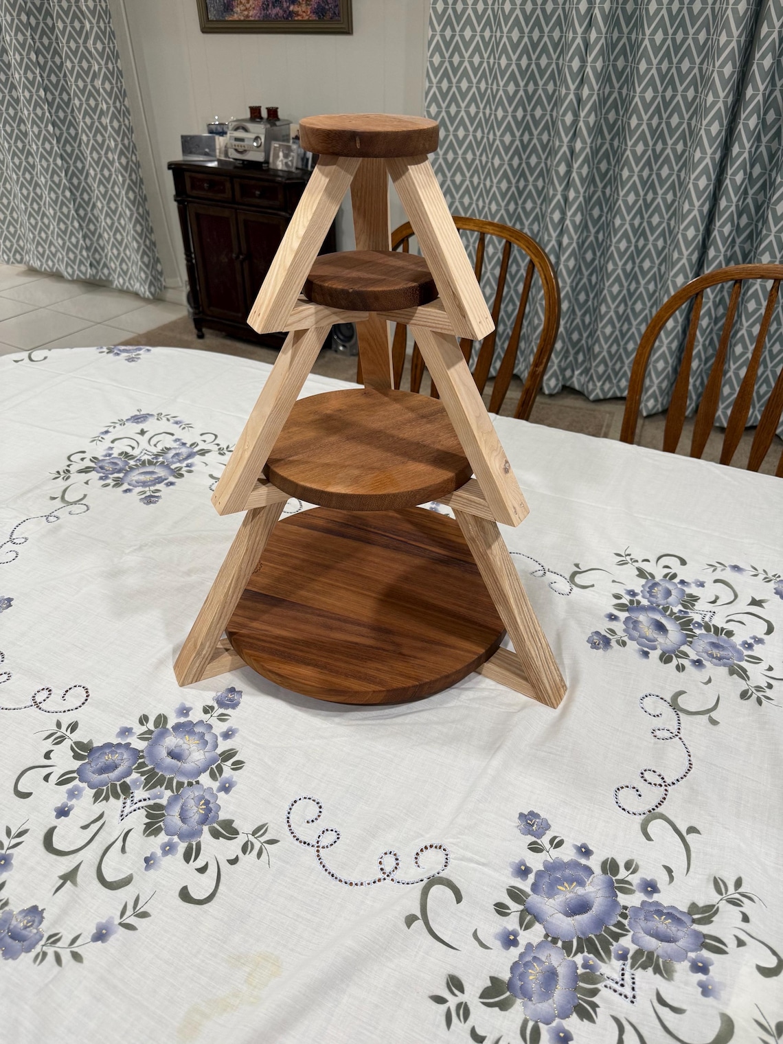Three Tiered Christmas Tree Serving Stand - Etsy