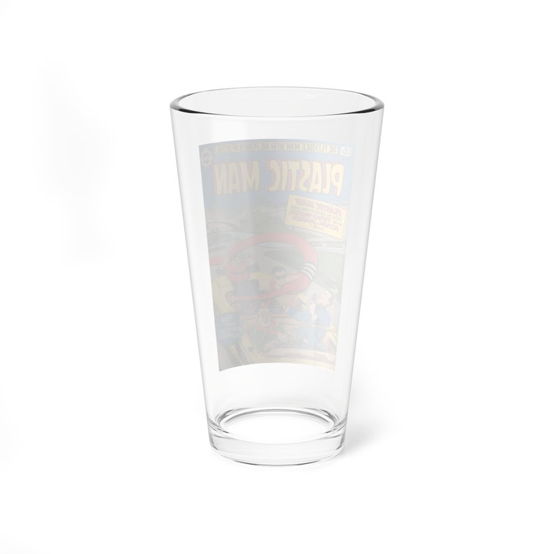 Plastic Man 16 Glass, 16oz Plastic Man Glass Comic Book Glassware ...