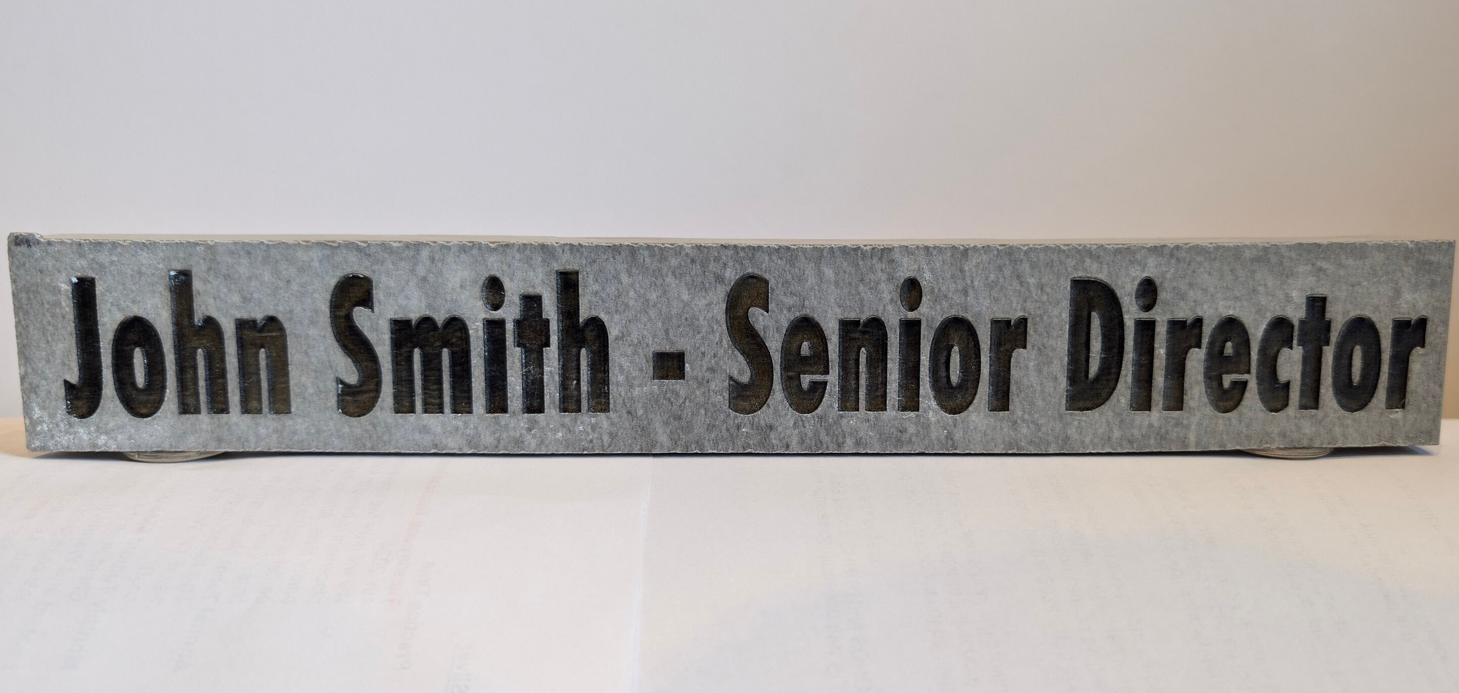 Personalized Name Plate Custom Stone heavy - Etsy