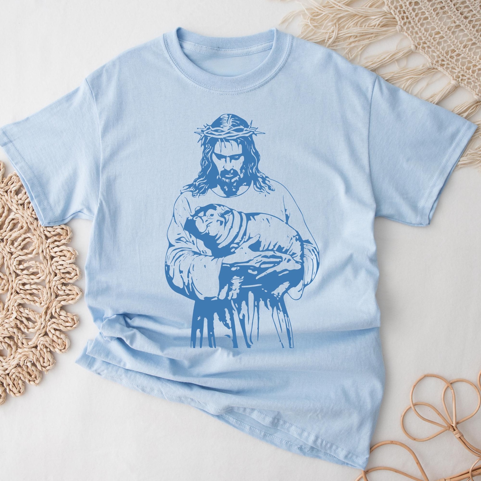 Funny Moo Deng Jesus PNG Baby Pygmy Hippo PNG Jesus Carrying Hippo ...